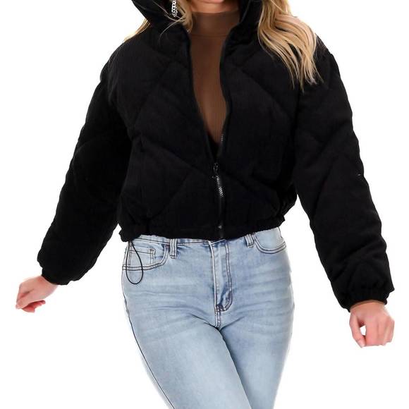 Love Tree | Jackets & Coats | New Love Tree Quilted Corduroy Puffer ...